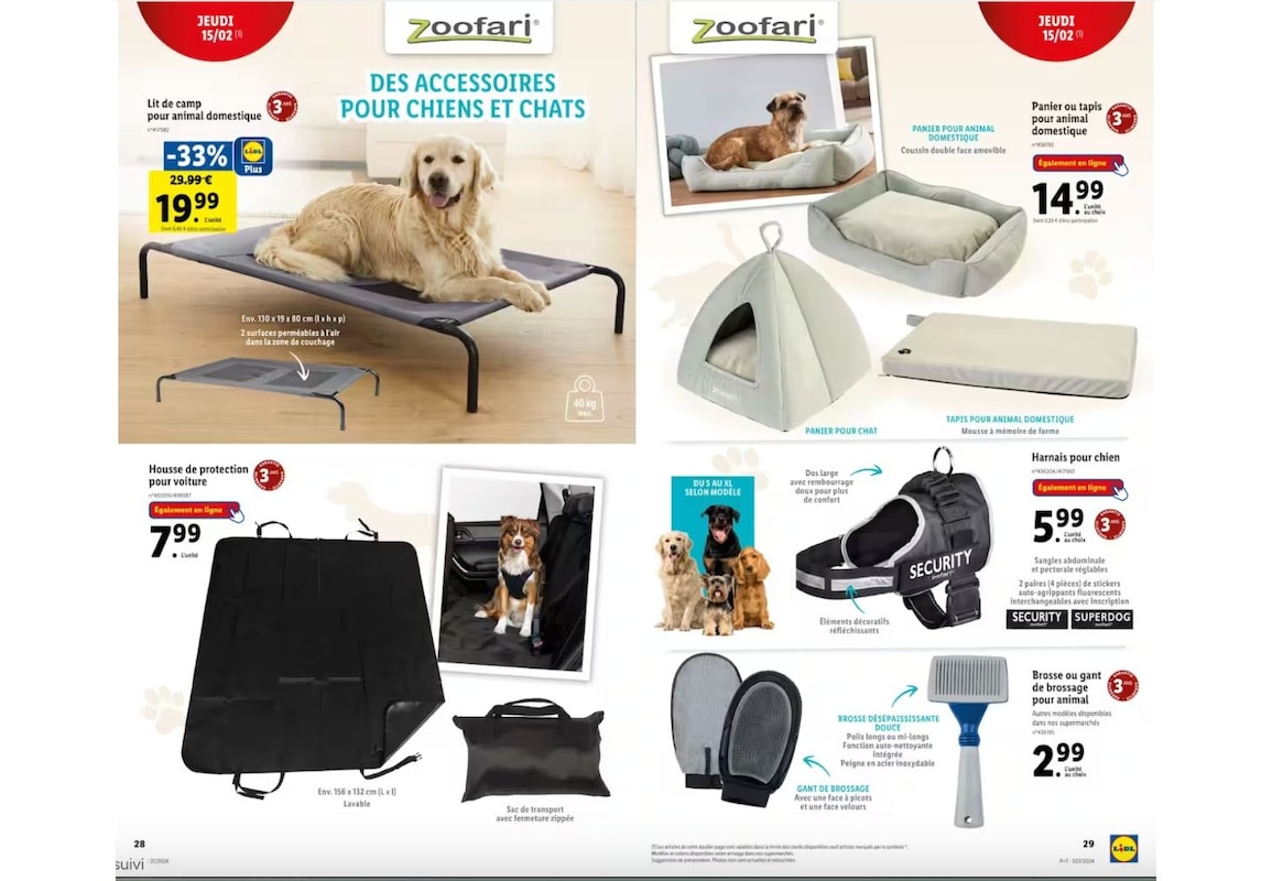 Craquez sur les offres Zoofari disponibles chez Lidl pour gâter vos animaux